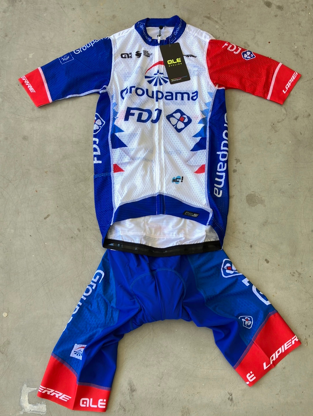 Short Sleeve Jersey and Bib Shorts Bundle | Ale | Groupama Française d ...