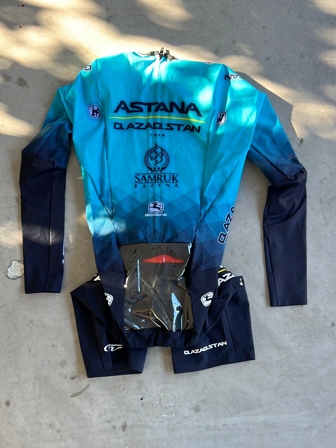 Long Sleeve TT Suit / Skinsuit | Giordana | Astana Qazaqstan | Pro-Iss ...