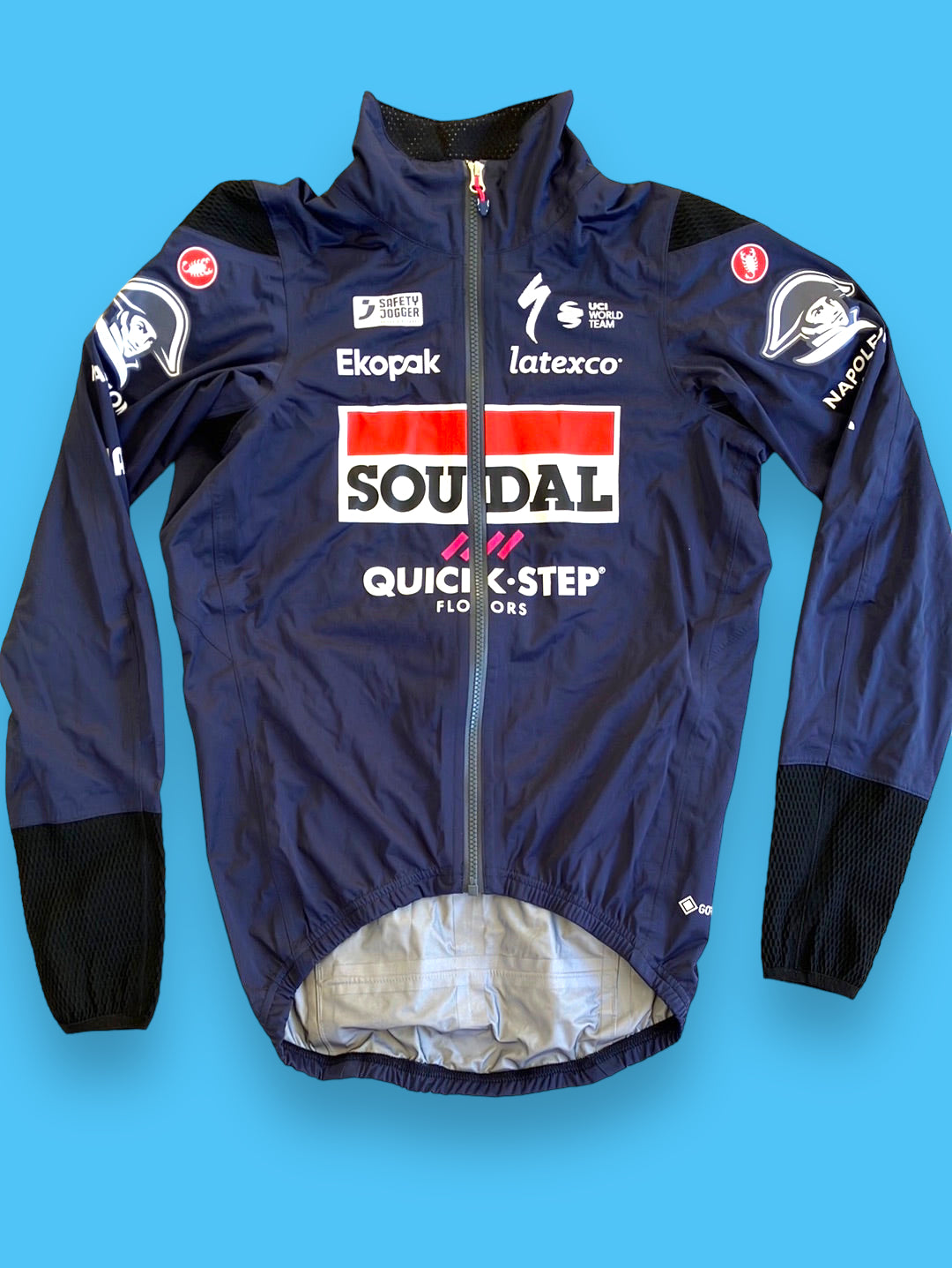 Rain Jacket Gavia | Castelli | Soudal Quick-Step | Pro Team Cycling Ki ...