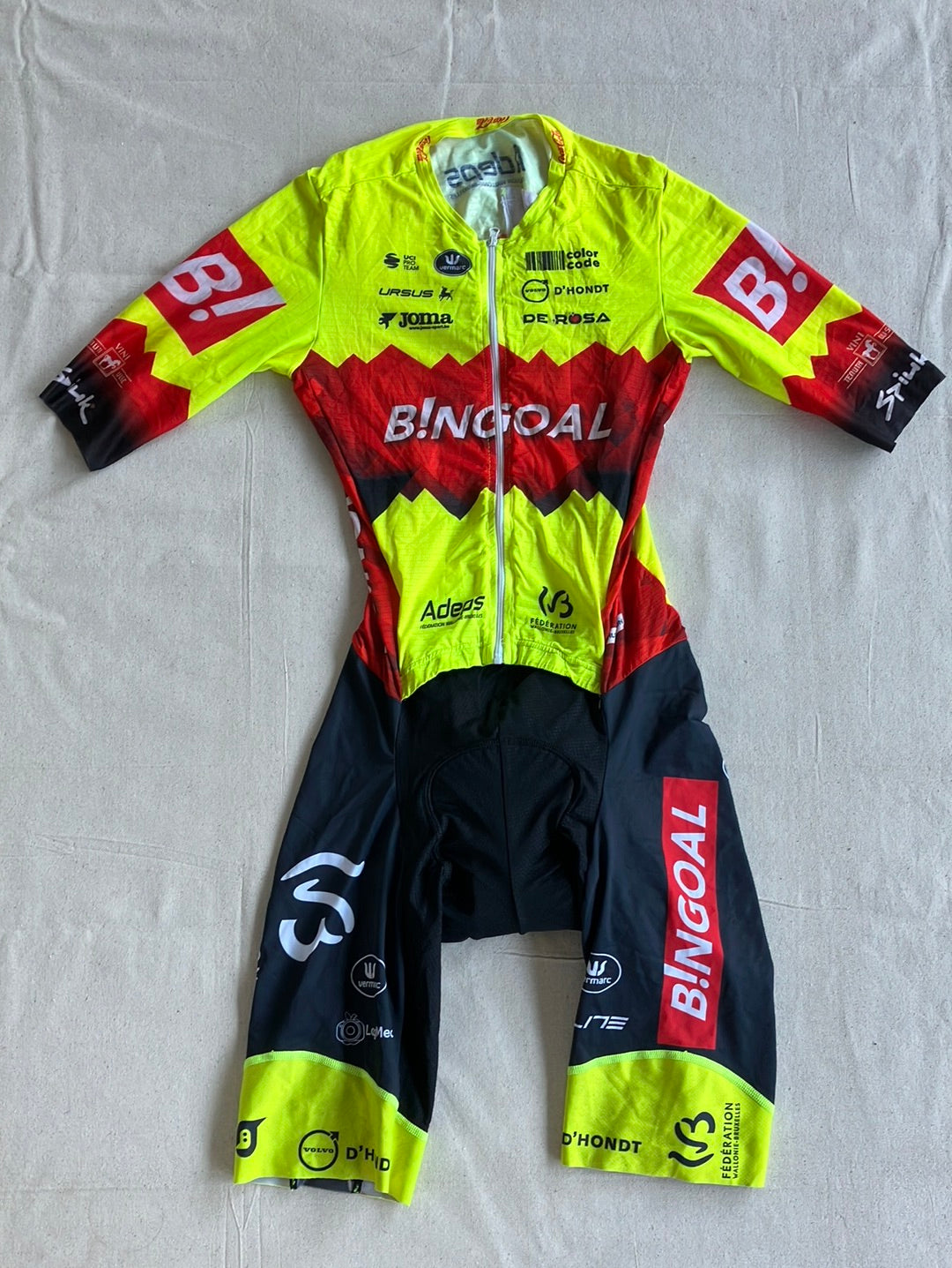 Short Sleeve Road Suit | Vermarc | Bingoal WB Pro Team | Pro Cycling K ...